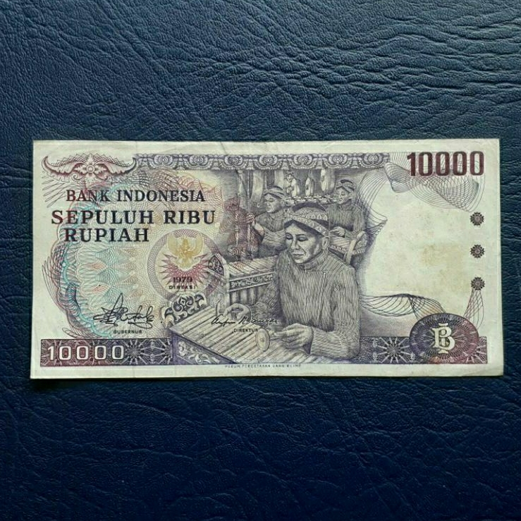 Jual Uang kuno 10000 rupiah emisi tahun 1979 seri gamelan (DJ of Java ...