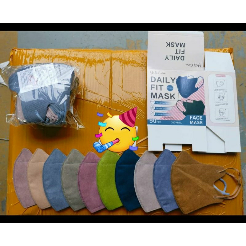 Jual MASKER DUCKBILL MIX WARNA isi 50 | Shopee Indonesia