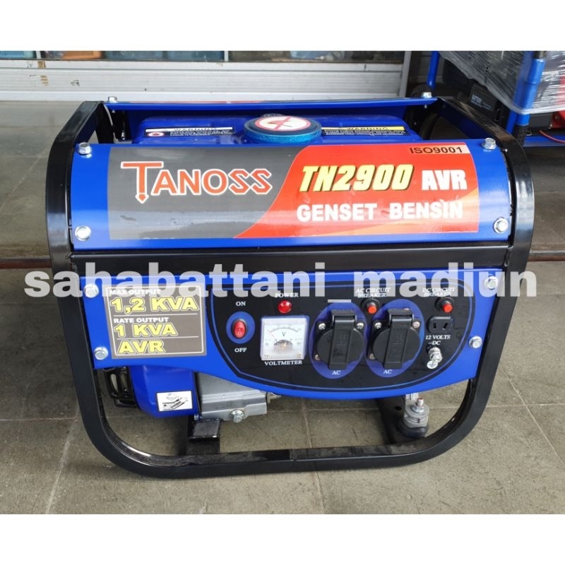 Jual Genset Tanoss TN2900 4Tak AVR 1200Watt Generator Gasoline Genset ...