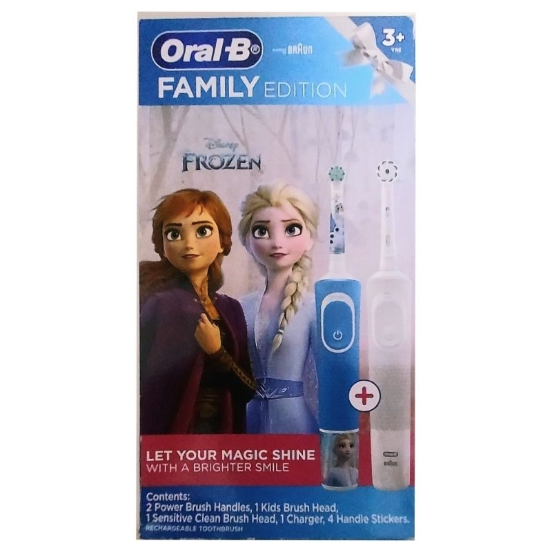 Jual ORAL B Electric Toothbrush Pro 100 Kids Disney Frozen FAMILY ...