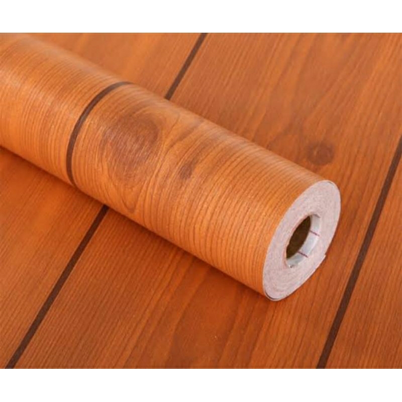 Jual Wallpaper Dinding Motif Serat Jati Premium Quality (45cm x 1m ...