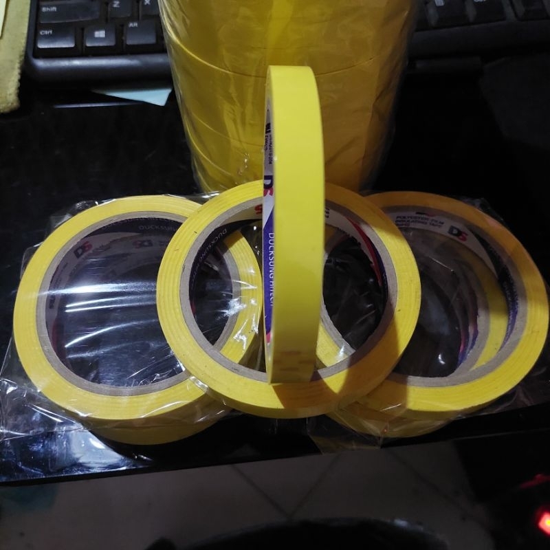 Jual Lakban ferit travo Insulating Tape 12mm Kuning | Shopee Indonesia