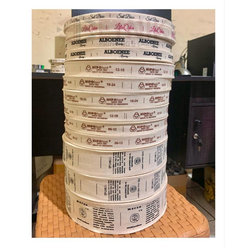 Jual label pita katun tebal,label nama,label merek,label katun | Shopee ...