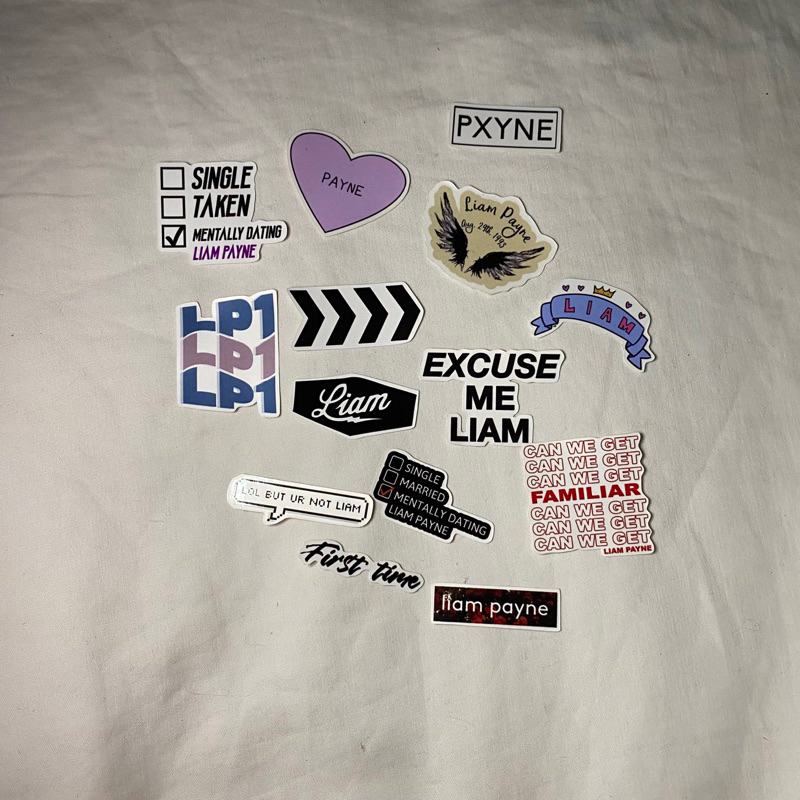 Jual LIAM PAYNE LOGO STICKER TUMBLR MINI PACK | Shopee Indonesia