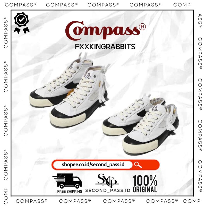 Jual SEPATU COMPASS X FXXKING RABBITS FR2 V2 JAPAN SERIES HIGH / LOW ...