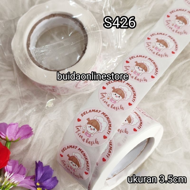 Jual Stiker Selamat Menikmati Sticker Terima Kasih Label thank you ...
