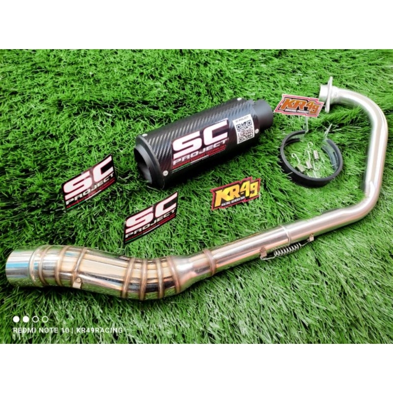 Jual KNALPOT RACING SC PROJECT UNTUK VIXION CBR R15 SATRIA FU SONIC ...