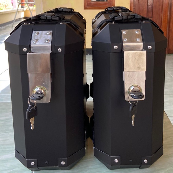 Jual Side box motor touring full set ukuran 24 liter, side box pannier ...