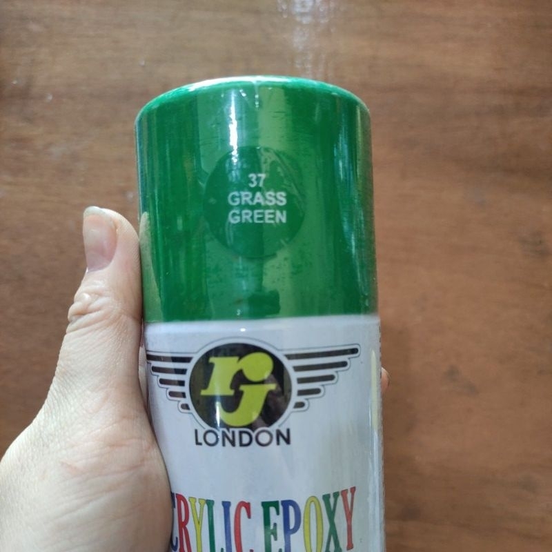 Jual cat semprot RJ (grass green) /acrylic epoxy spray pain RJ / cat ...