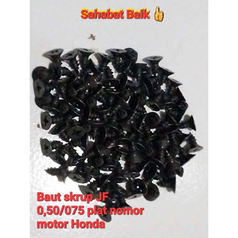 Jual Baut Skrup JF 0,50 0,75 Plat Nomor Motor Honda per 200 pcs ...