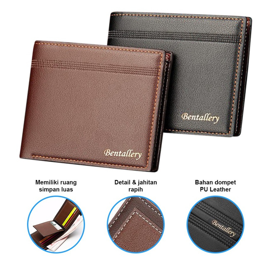 Jual Dompet Lipat Pria Import Zamzam DR003/DR027 Dompet Lipat Garis ...