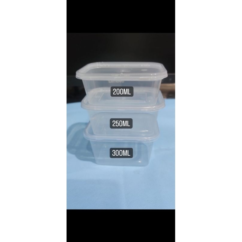 Jual Thinwall Rectangle 200ML,250ML,300Ml | Shopee Indonesia