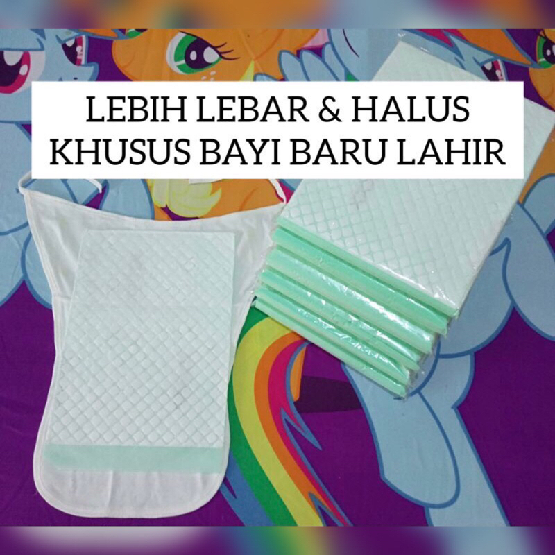 Jual Underpad Popok Bayi Baru Lahir/Newborn Ukuran 28x20 cm isi 10 pcs ...