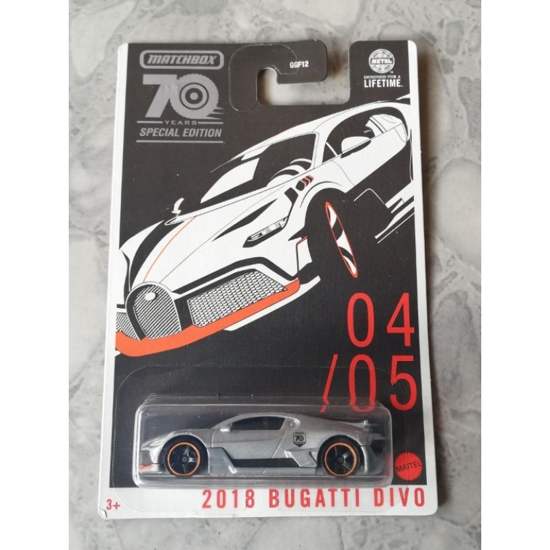 Jual Matchbox 2018 Bugatti Divo Special edition 70 years MBX Bugatti ...