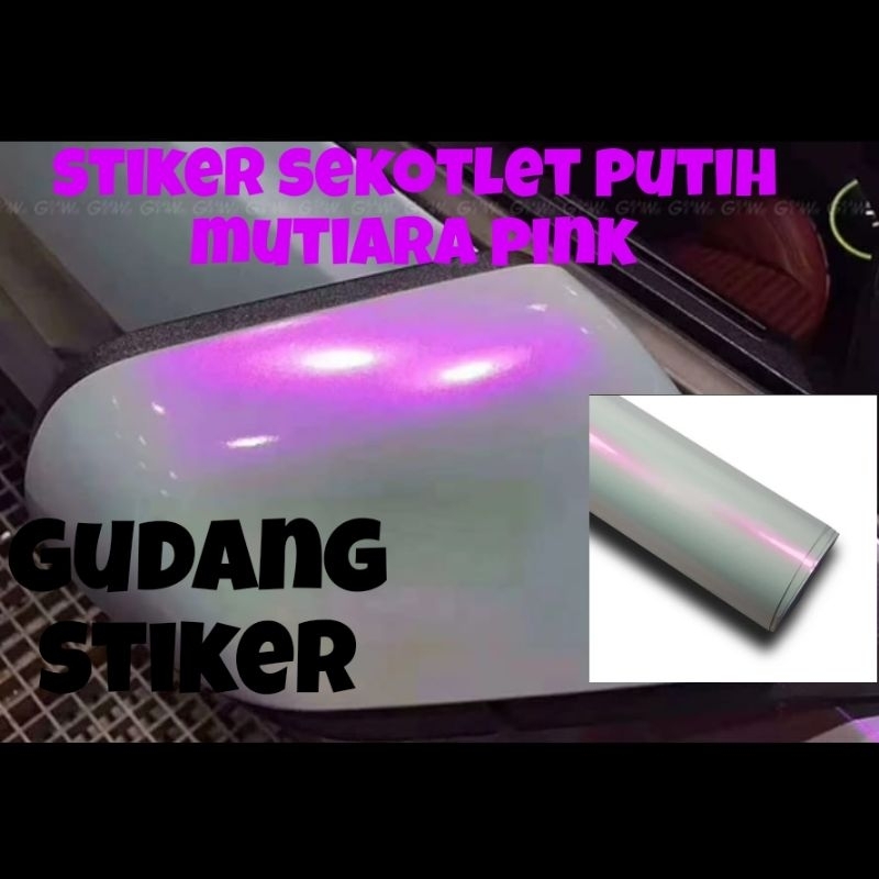 Jual STICKER SKOTLET MOTOR WARNA PUTIH MUTIARA / STIKER LEMBAYUNG UNGU ...