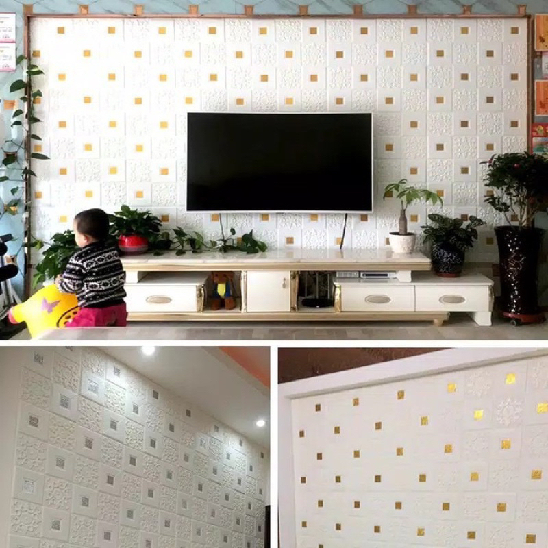Jual Wallpaper Plafon/plafon/dinding Batik Kotak Foam | Shopee Indonesia
