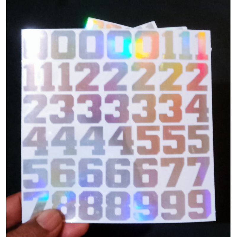 Jual sticker stiker angka sticker nomor cutting | Shopee Indonesia