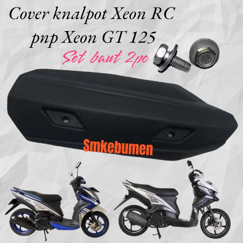 Jual cover tutup pelindung knalpot Yamaha Xeon rc PNP Xeon GT 125 set ...