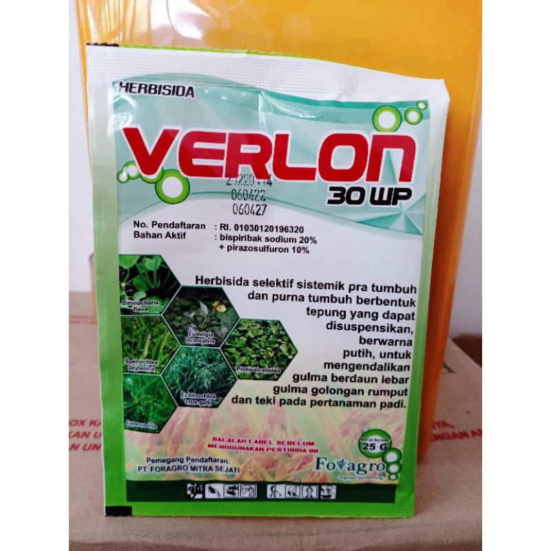 Jual VERLON 30 WP 25 gr Herbisida Matun Padi | Shopee Indonesia