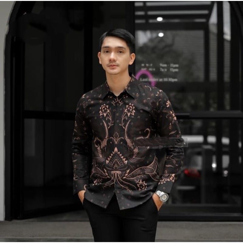 Jual PRAMUDYA Baju Batik Pria Lengan Panjang Premium Modern Lapis ...