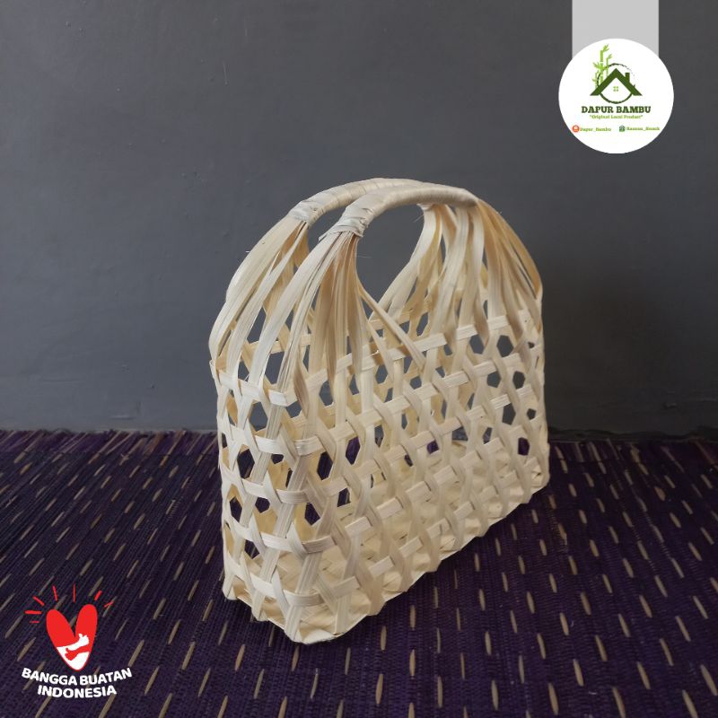 Jual Tas Bambu/Tas Bambu Unik/Hampers Bambu/Tas Souvenir/Tas Anyaman Bambu | Shopee Indonesia