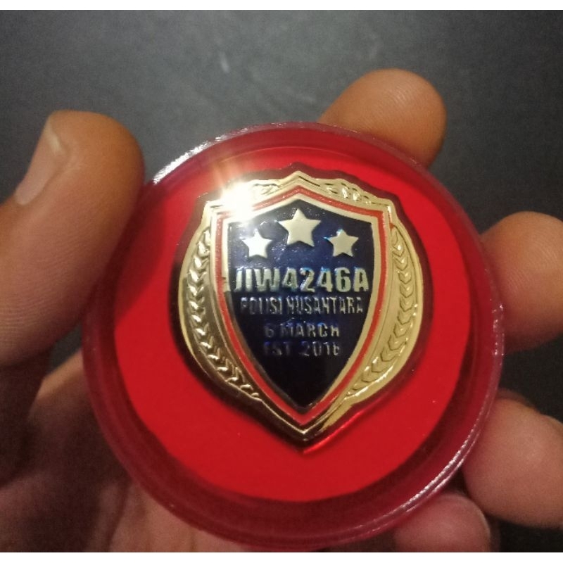 Jual PIN POLRI PDH LETING NUSANTARA kualitas premium /pin leting ...