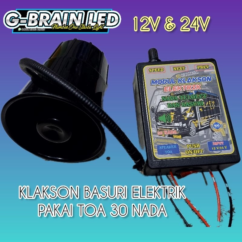 Jual KLAKSON BASURI ELEKTRIK 190 NADA BARU VERSI TOA 12V & 24V | Shopee ...
