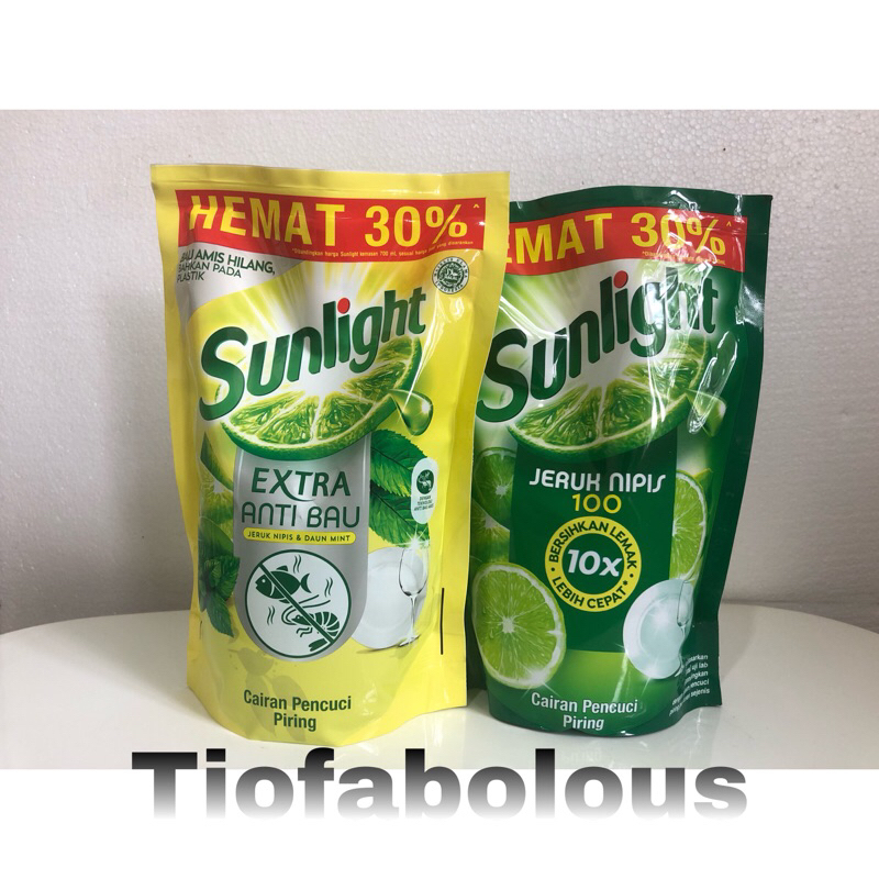 Jual Sunlight Jeruk Nipis 100 / Extra Anti Bau Jeruk Nipis dan Daun Mint Sabun Cuci Piring 650 ...