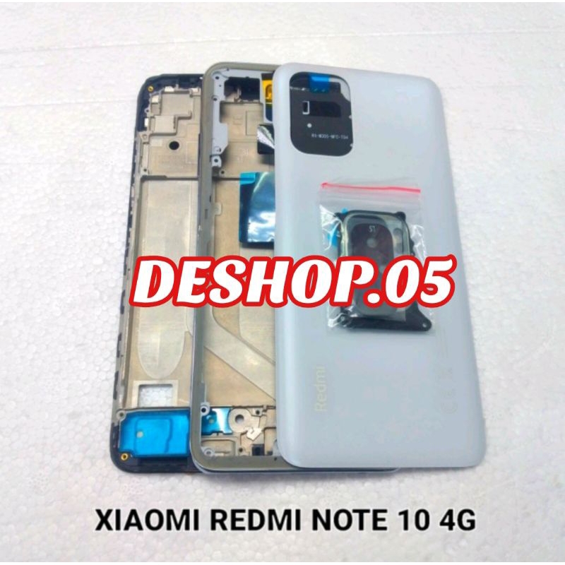 Jual casing backdor+bazel+frame Housing fulset xiaomi redmi note 10 4g ...