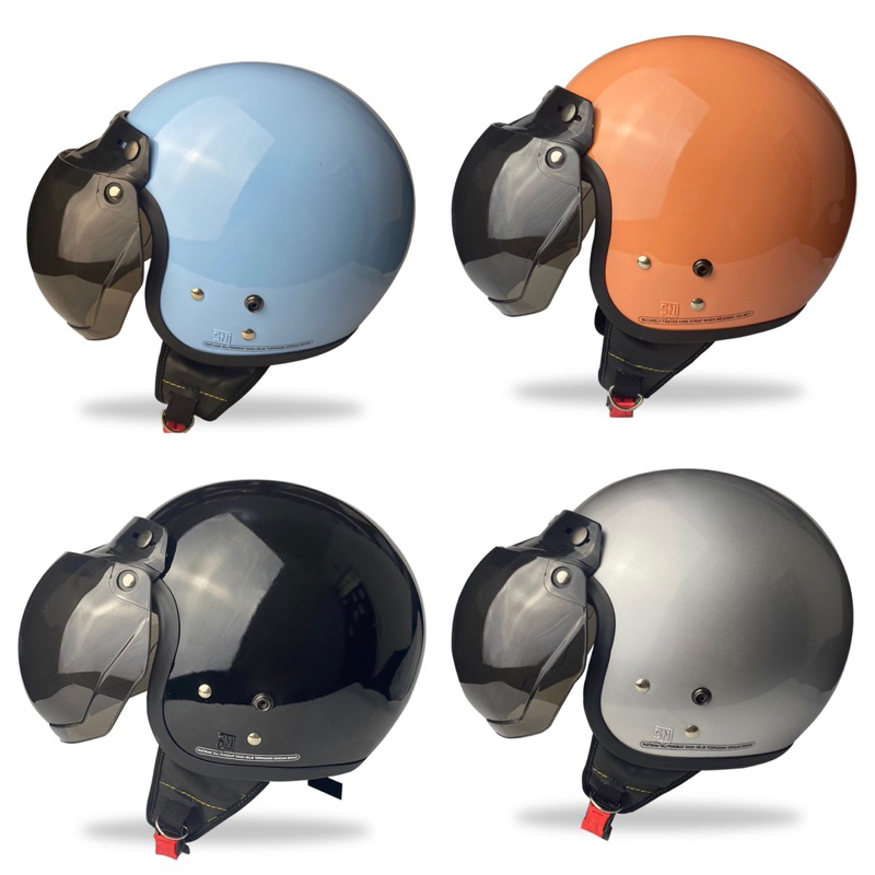 Jual Helm Bogo Classic Full Leher Dewasa Warna Terkini Terbaru SNI #2 ...