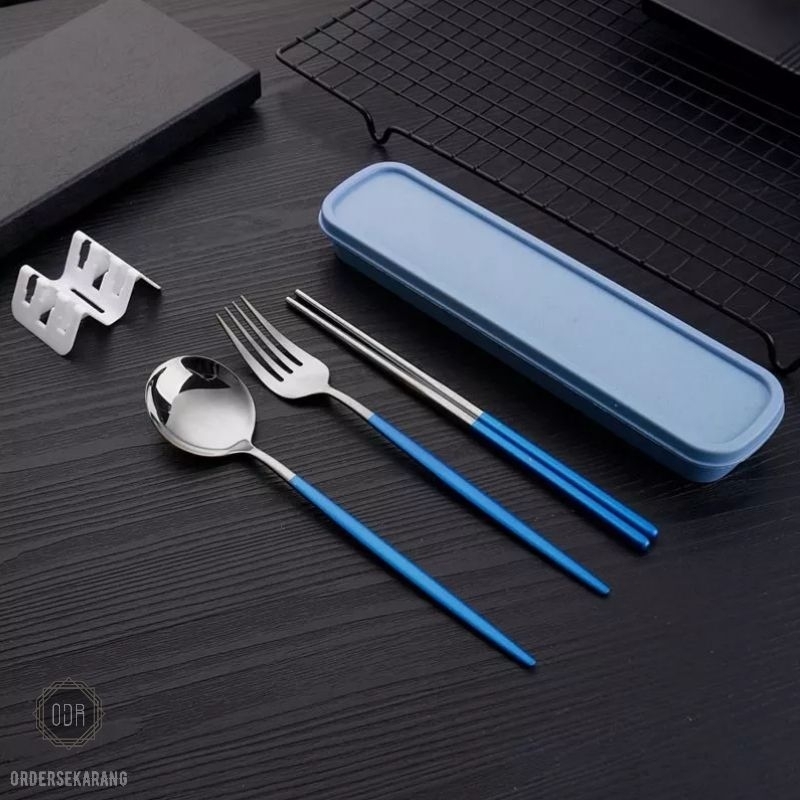 Jual SENDOK GARPU SUMPIT KOREA SET FOOD STAINLESS STEEL TEBAL FOOD ...
