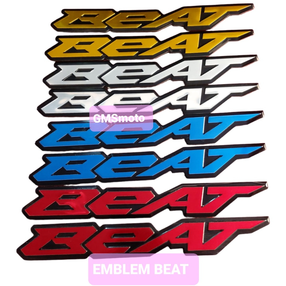Jual EMBLEM MOTOR BEAT (BAHAN ALMUNIUM) | Shopee Indonesia