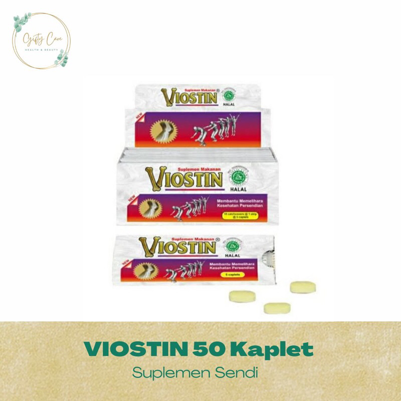 Jual Viostin Suplemen Sendi Isi 30 Kaplet (100% Halal) / Nutrisi Tulang ...