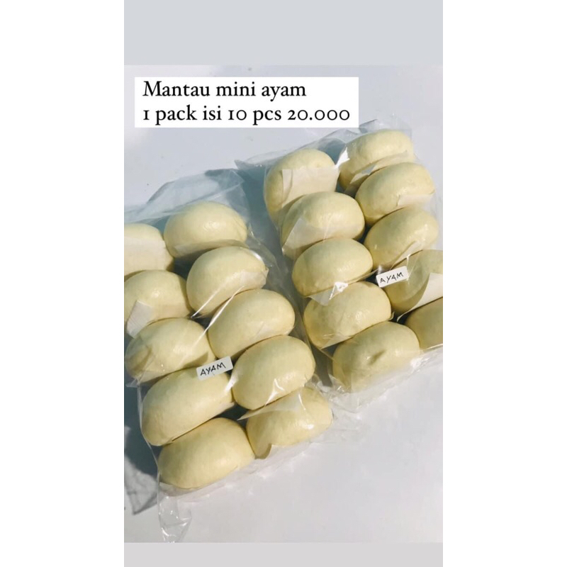 Jual mantau mini Frozen isi ayam | Shopee Indonesia