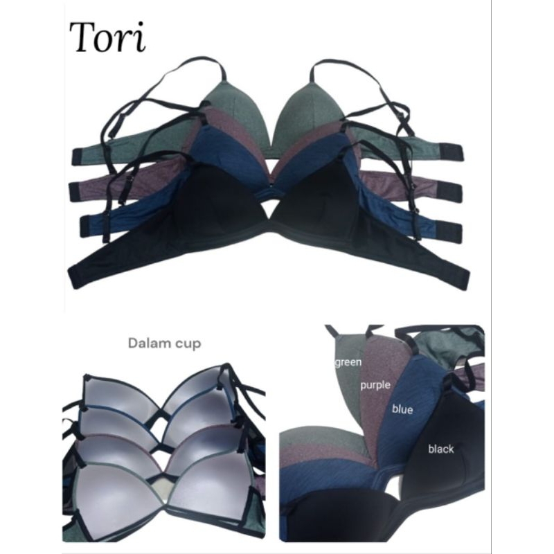 Jual Bra Wirefree Triangle Tori | Shopee Indonesia