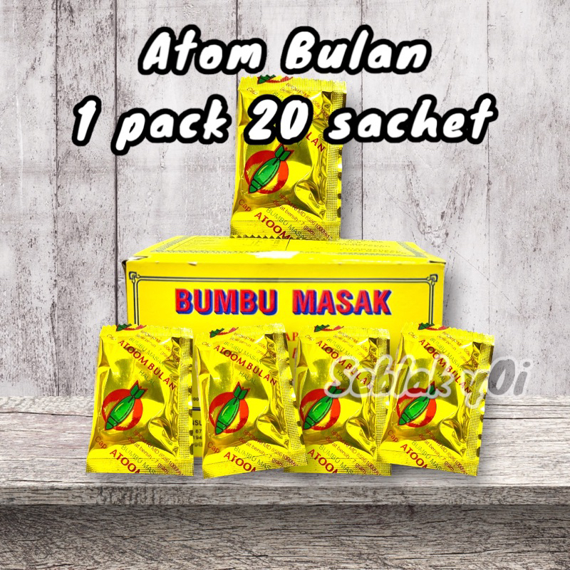 Jual Bumbu ATOM BULAN perPACK isi 20 sachet | Shopee Indonesia