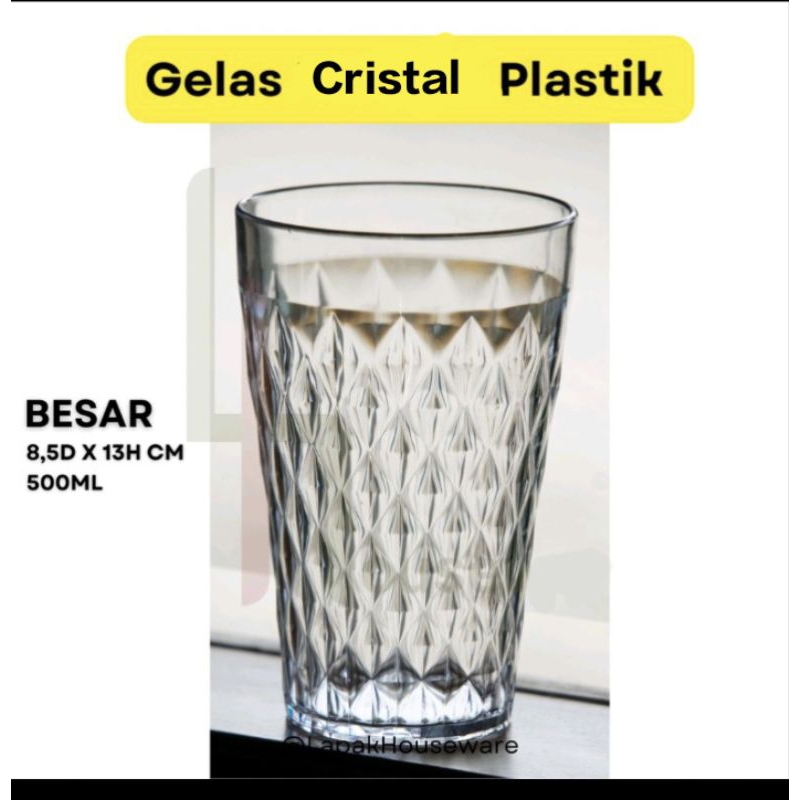 Jual Gelas Plastik bening Diamond 500ml | Shopee Indonesia