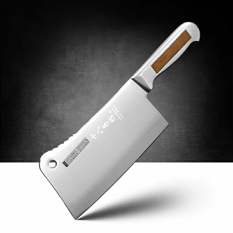 Jual SHIBAZI Pisau Dapur Cleaver Chef Profesional - S601 - Silver ...