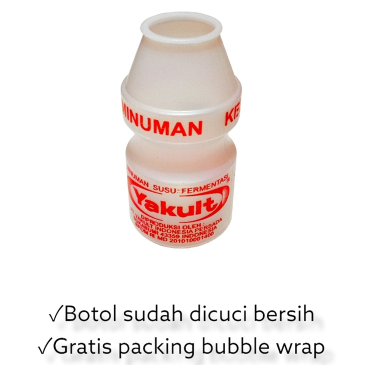 Jual Botol Yakult bekas sudah dicuci bersih / Botol Yakult bekas untuk ...