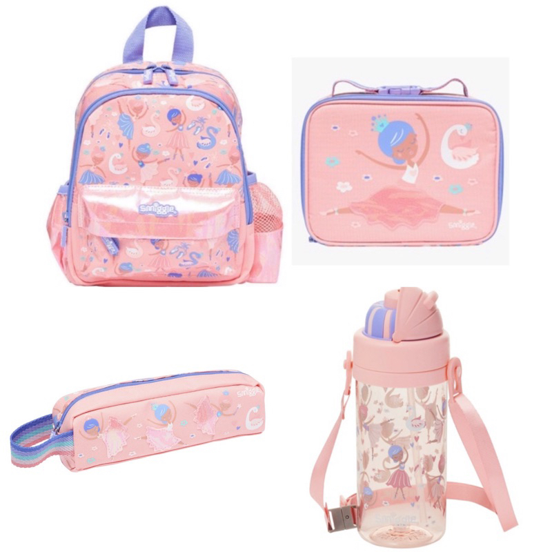 Jual Smiggle Original lala teeny pink ballerina backpack lunchbag ...