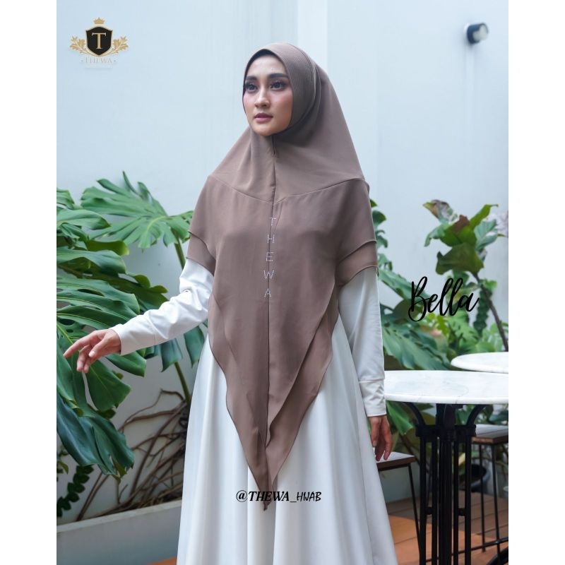 Jual Hijab ceruty babydoll / khimar lancip bella / jilbab dua layer ...