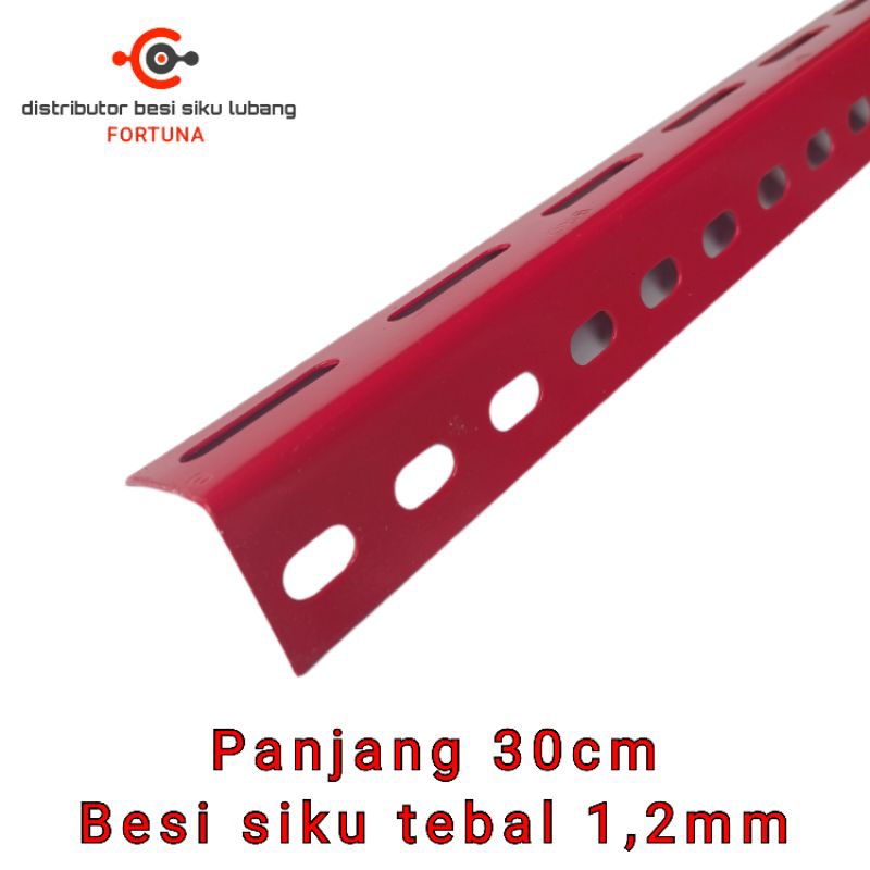 Jual besi siku lubang tebal 1,2mm panjang 30 cm buat rak besi siku ...