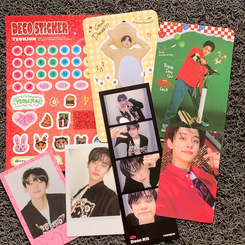 Jual SHARING DECO KIT TXT 2022 PHOTOCARD YEONJUN SOOBIN TAEHYUN HEUNINGKAI | Shopee Indonesia
