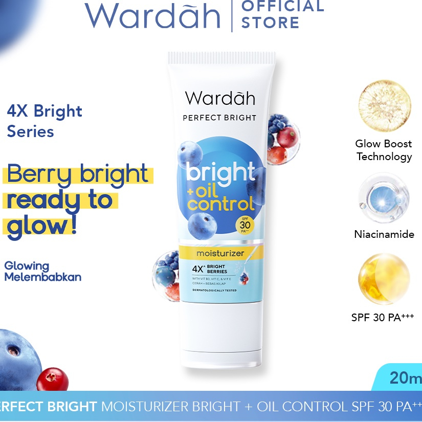 Jual Wardah Perfect Bright Moisturizer + oil control Spf 30 Cream ...