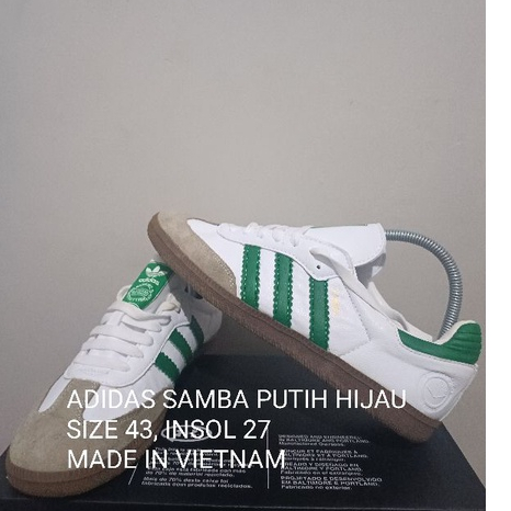 Jual ADIDAS SAMBA PUTIH HIJAU | Shopee Indonesia