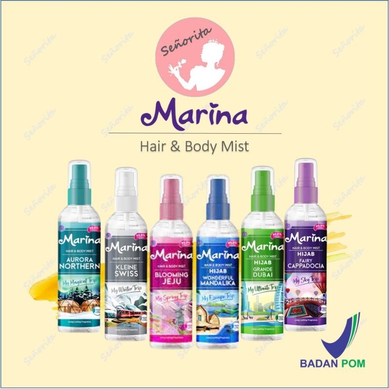 Jual MARINA Hair & Body Mist 100ml | Shopee Indonesia