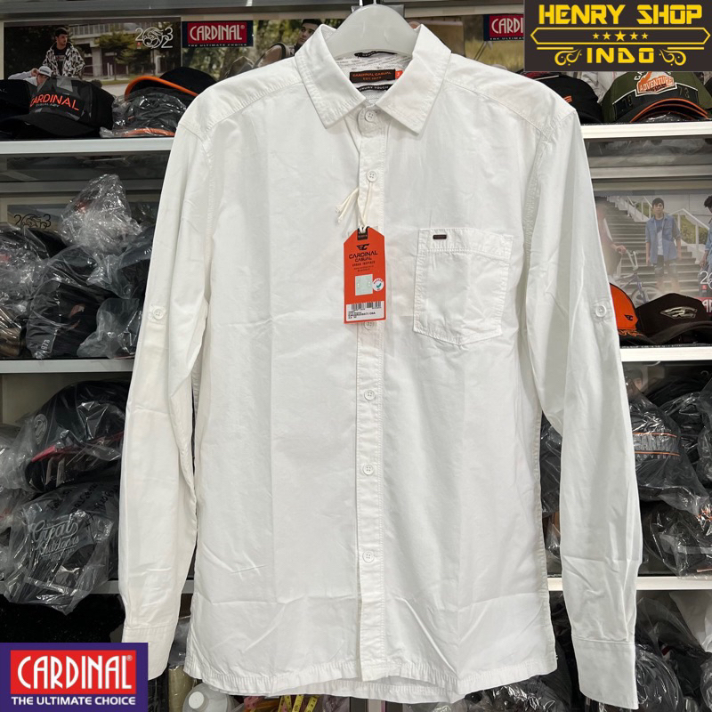 Jual Kemeja Cardinal Warna Polos Lengan Panjang Casual Original ...