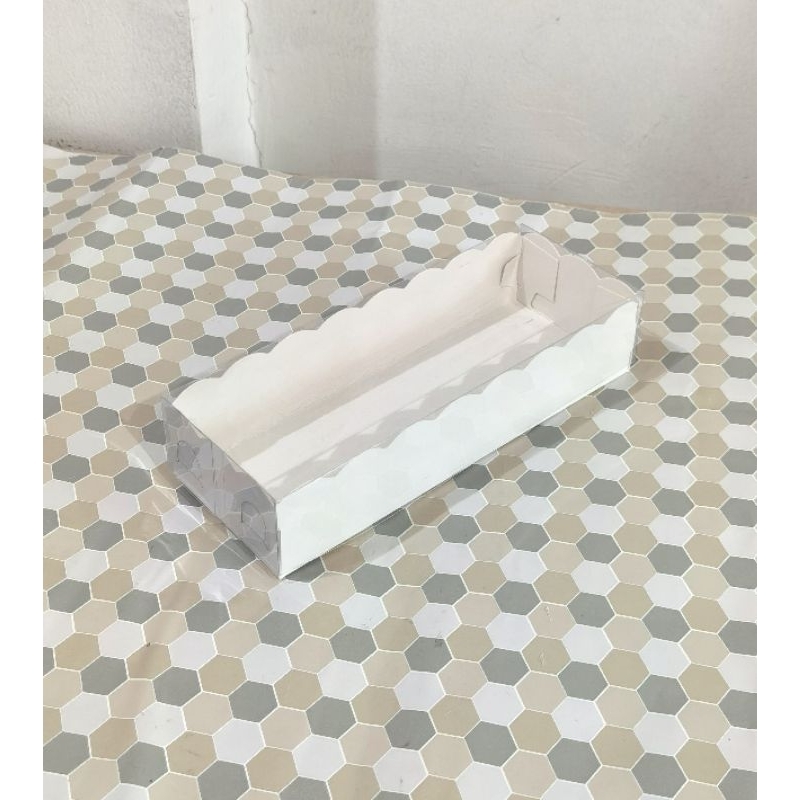 Jual BOX MIKA PUTIH - DUS BOLU - KOTAK PUDDING 20x7x4,5 (ISI : 10 PCS ...