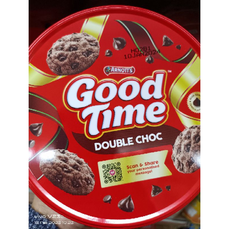 Jual GOOD TIME ARNOTTS Double Choc Biskuit Kaleng 149gr | Shopee Indonesia