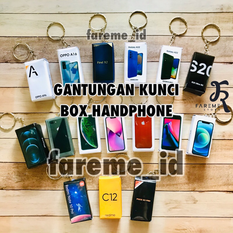 Jual (10pcs) GANTUNGAN KUNCI BOX HANDPHONE / MINIATUR SOUVENIR GANCI ...